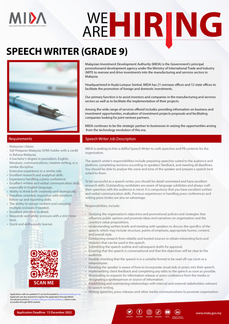 Career - MIDA | Malaysian Investment Development Authority