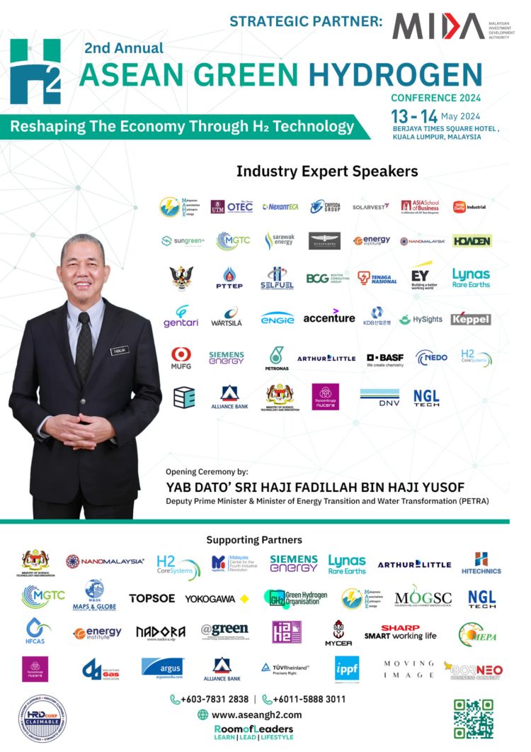 ASEAN Green Hydrogen Conference (AGHC) 2024 - MIDA | Malaysian ...