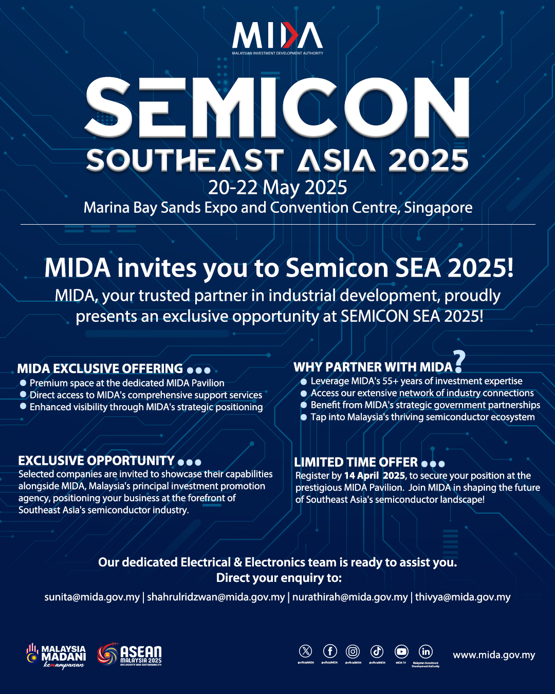 Semicon Southeast Asia 2025 - MIDA | Malaysian Investment Development ...