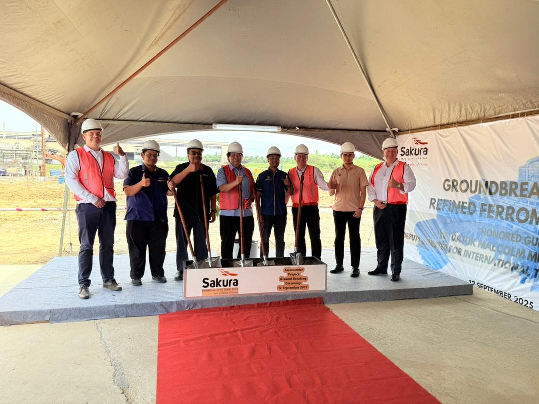 Sakura Ferroalloys Breaks Ground For Refined Ferromanganese Production - MIDA | Malaysian ...